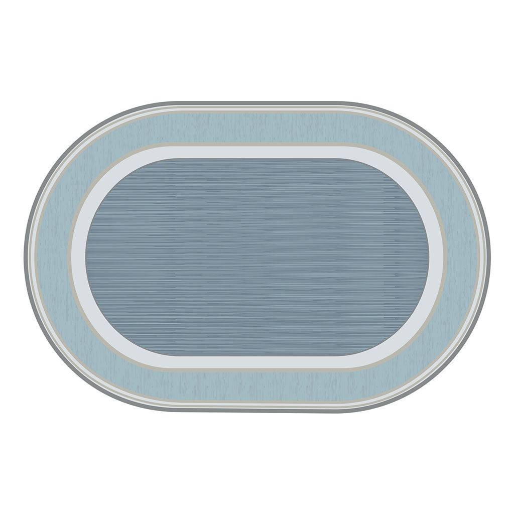 Sense of Place Oval Carpet - Blue | Educating Kids
